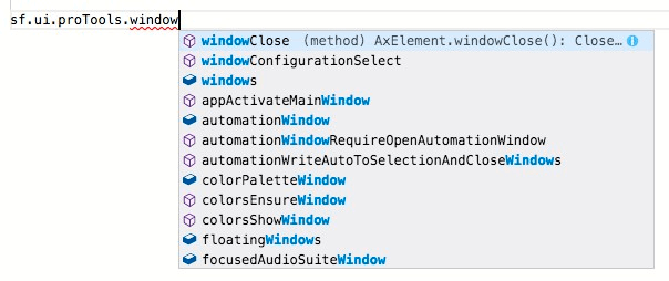 Discover actions through Code Completion – SoundFlow Documentation